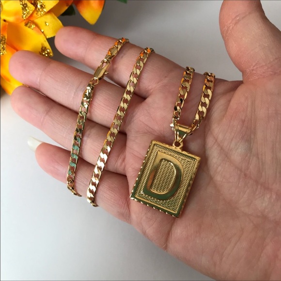Accessories | New 18k Gold Letter D Necklace | Poshmark